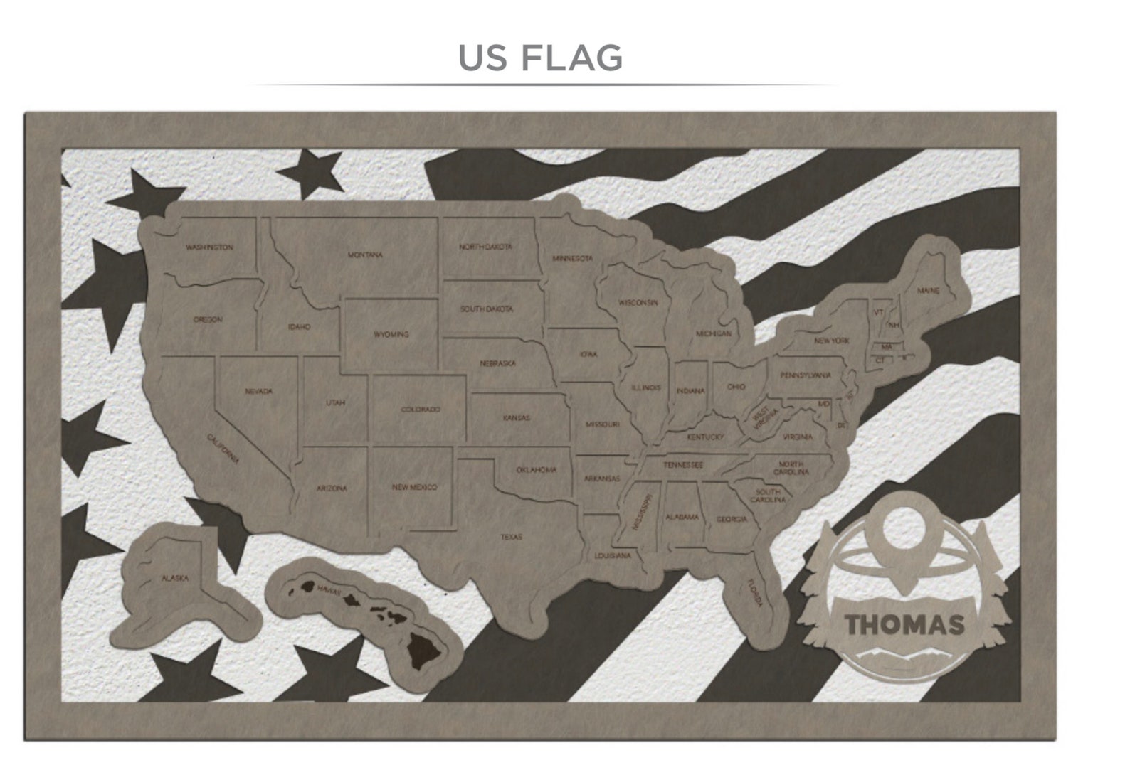 USA Travel Map Our Travels Map Couples Map Travel Map - Etsy