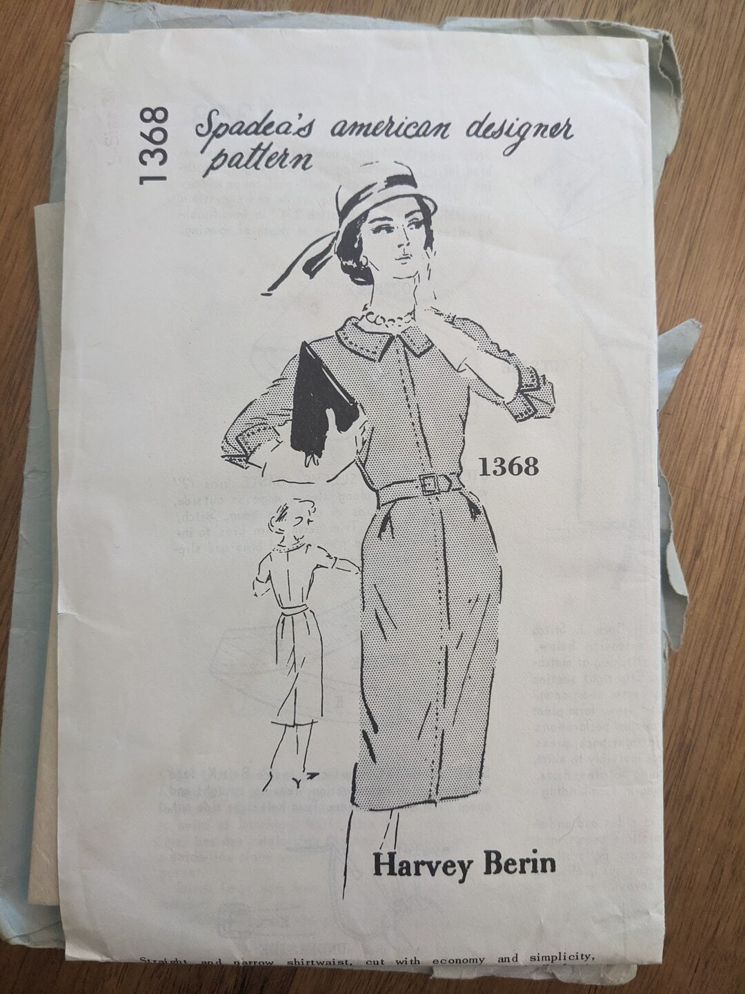 Vintage Spadea 1368 Dress Designed by Harvey Berin Complete Precut ...