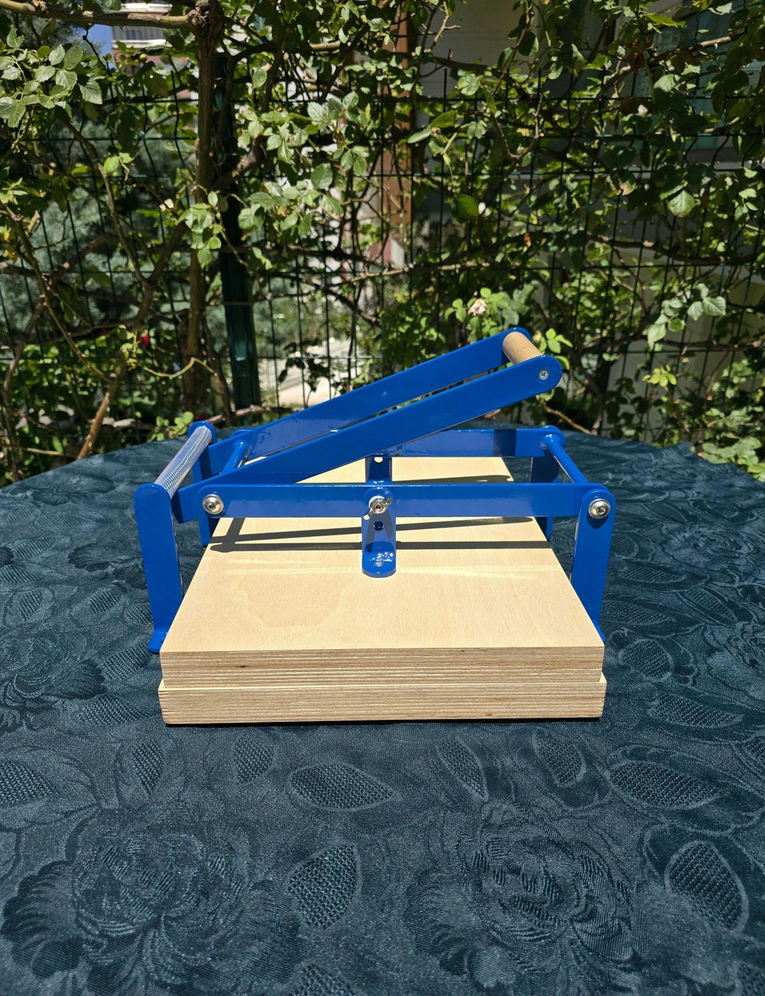 A5 Blue Lino Press Machine, Linocut Printing Press, Print Making Press ...