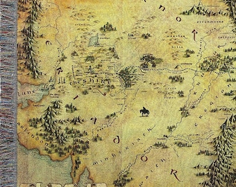 Middle Earth Fabric | Etsy