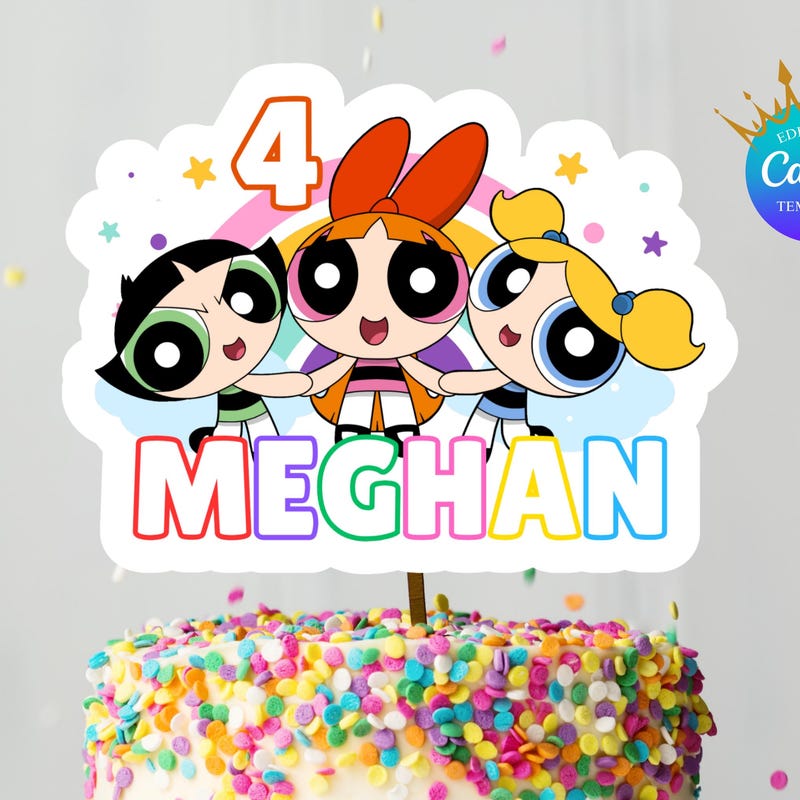 Powerpuff Girls Cake Topper - Etsy