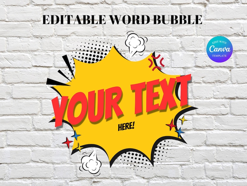 Superhero Word Bubble, Speech Bubble, Superhero Sign, Superhero Party ...