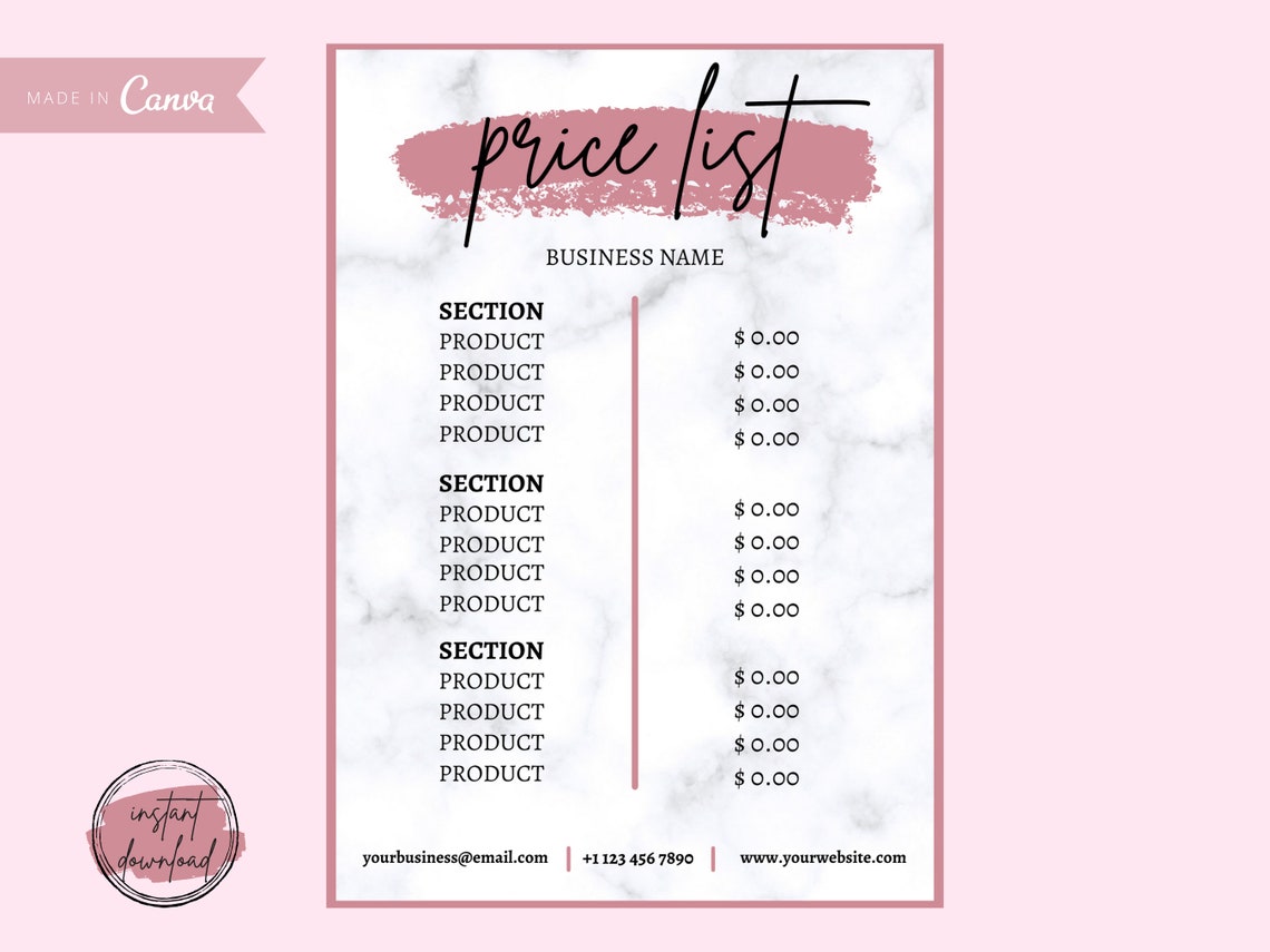 Lash Extension Price List Salon Price List Template DIY Hair Etsy Lash Extension Price List Salon Price List Template DIY Hair Etsy