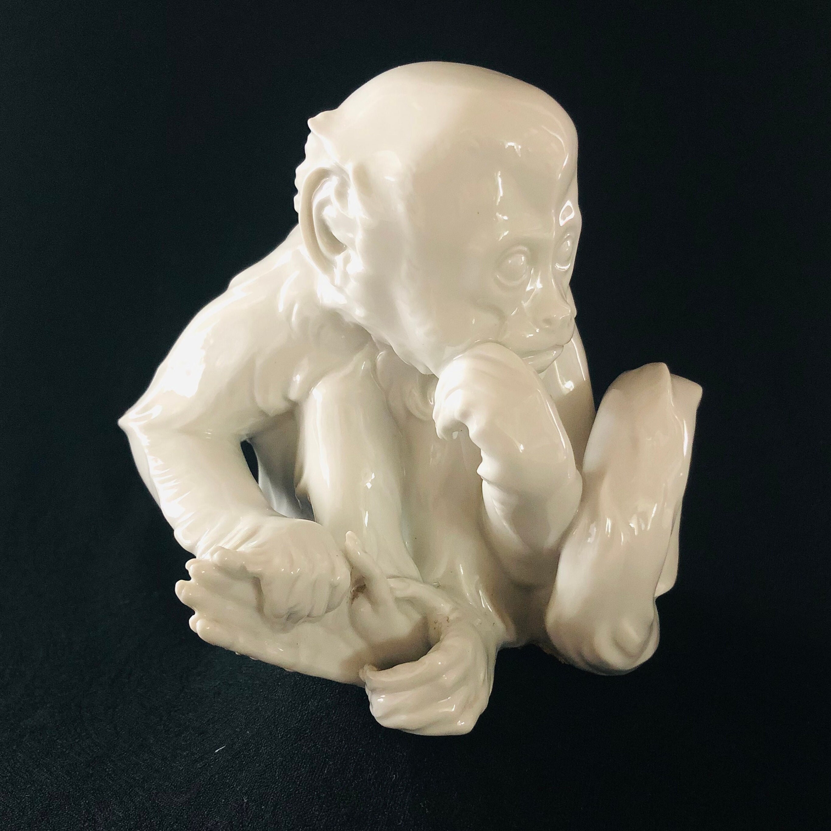 Vintage Royal Vienna Augarten Wien Porcelain Monkey Figurine - Etsy