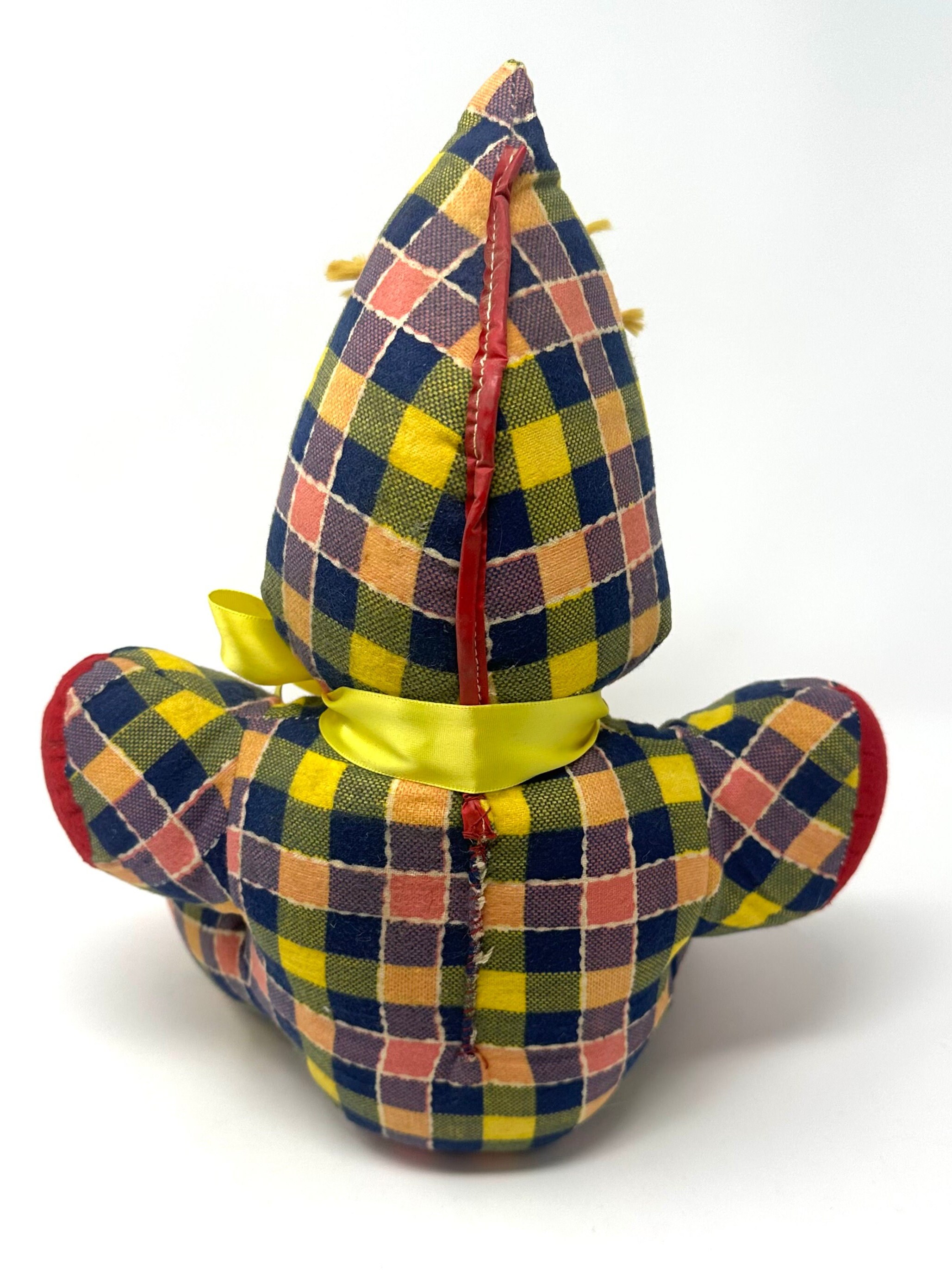 Vintage 1950s Plastic Face and Flannel Body Stuffed Pixie Doll Carnival ...