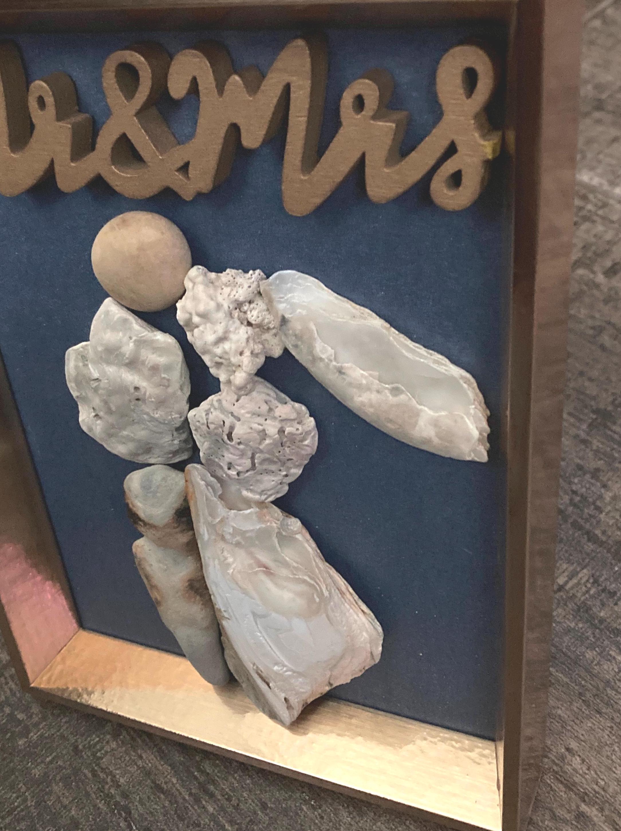 Sea Shell Art Couple, Anniversary Gift, Meaningful Gift, Wedding Gift ...