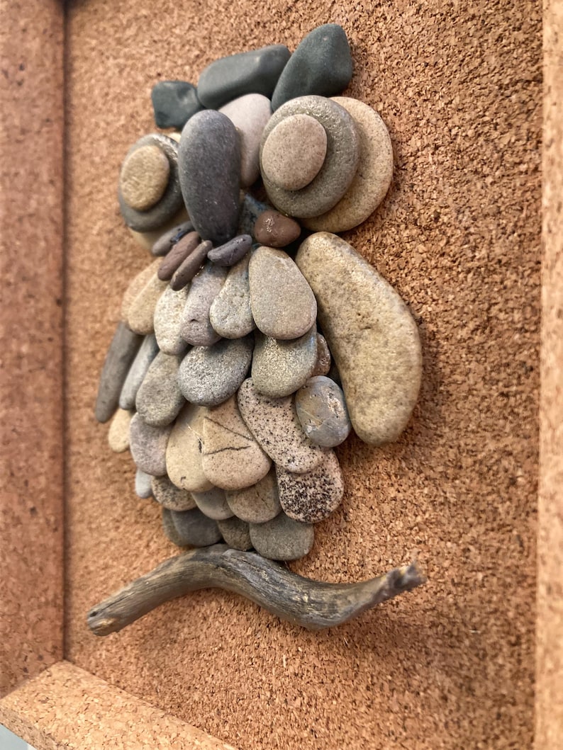 Owl Pebble Art Love Home Tree, Housewarming Gift - Etsy
