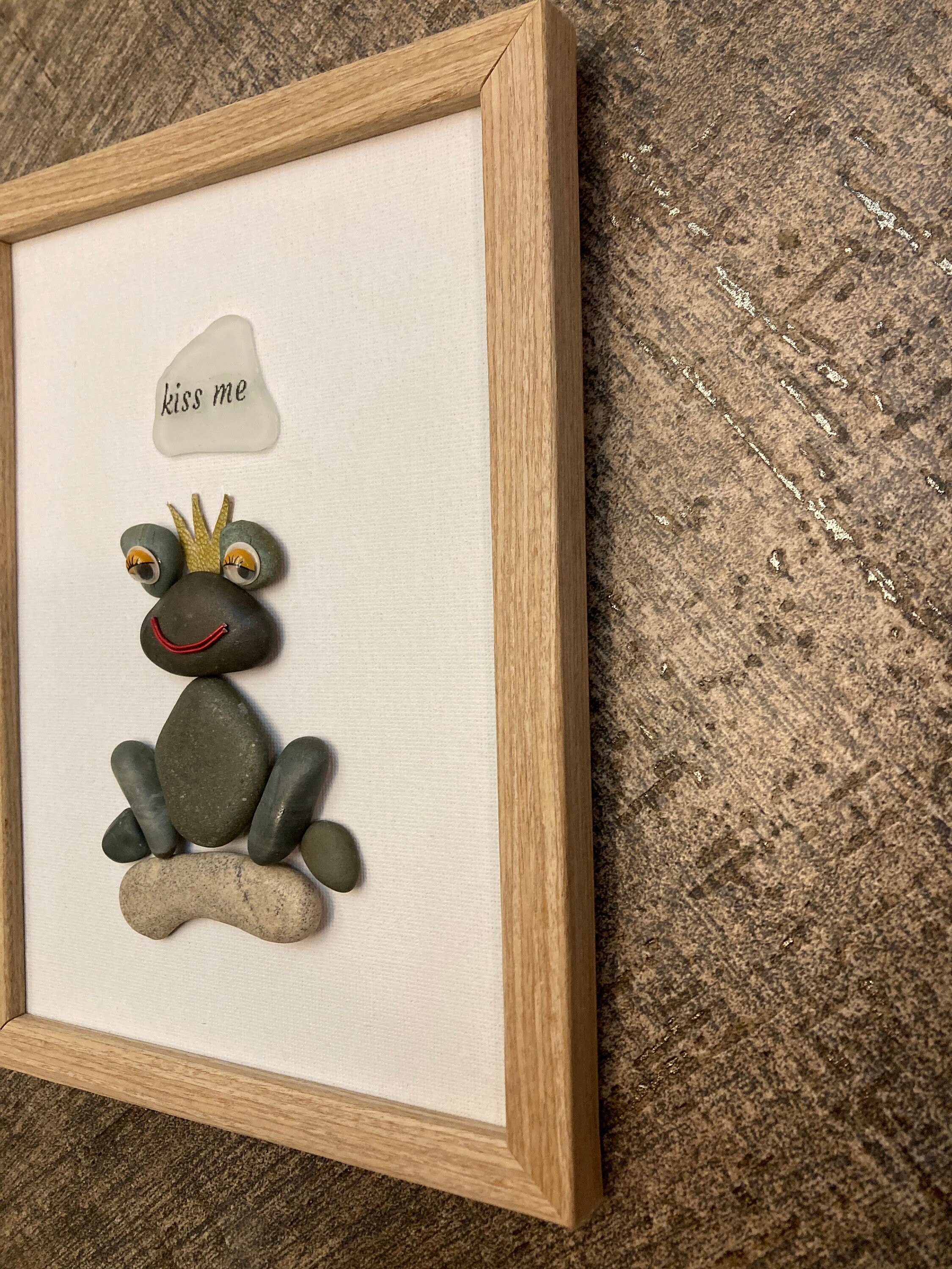 Prince or Princess. Frog Pebble Art. Kiss. - Etsy