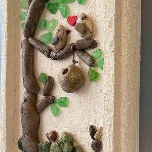 Family of Birds in the Forest, Pebble Art - Etsy