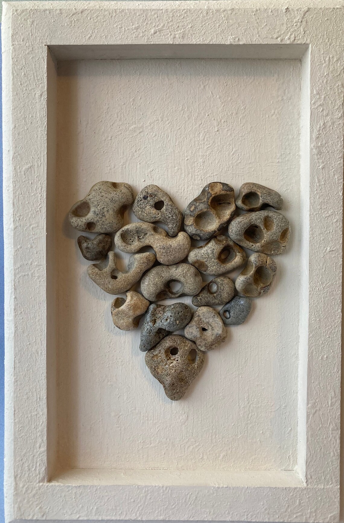 Heart. Picture Stone. Hag Stone. Positive Vibes. - Etsy