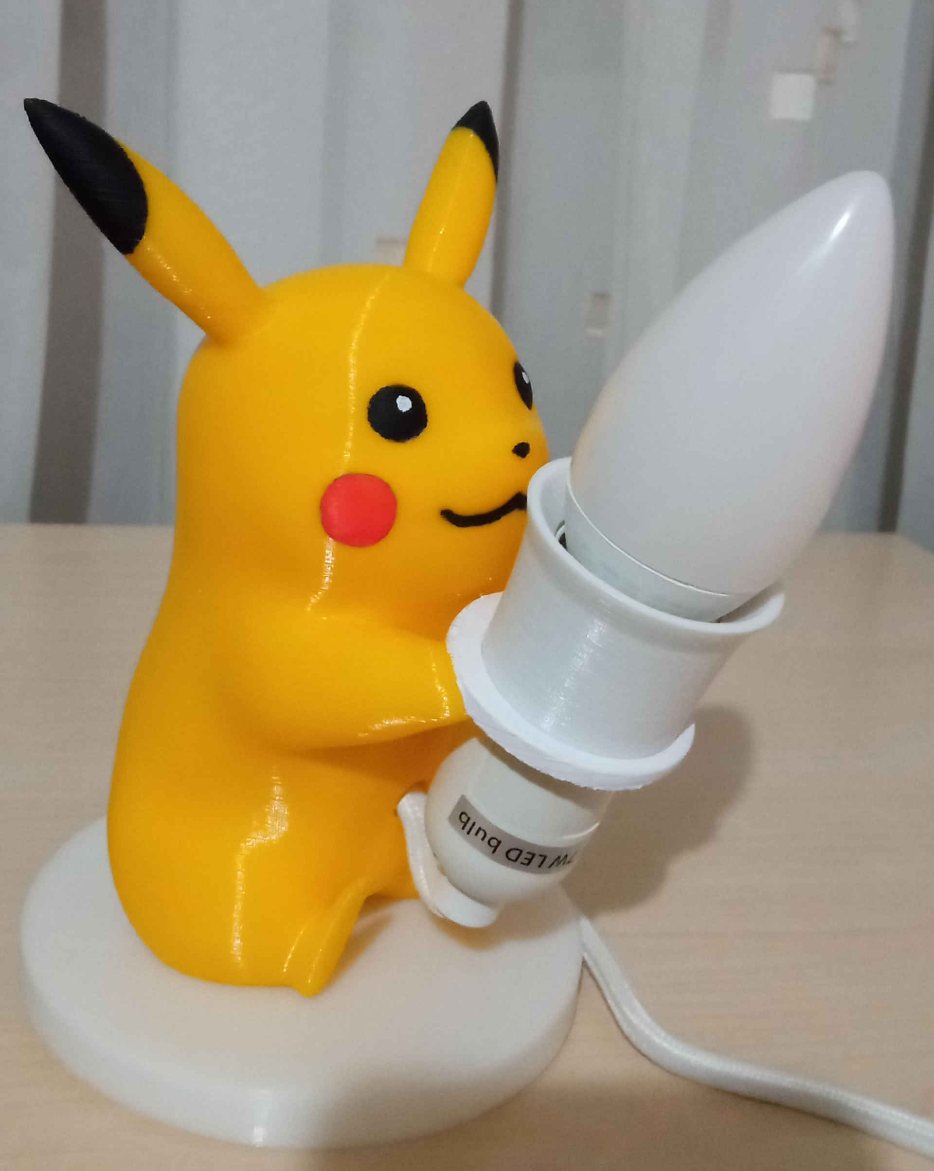 Pikachu Lamp Pokemon Pikachu Pikachu Night Light 3D Printed | Etsy