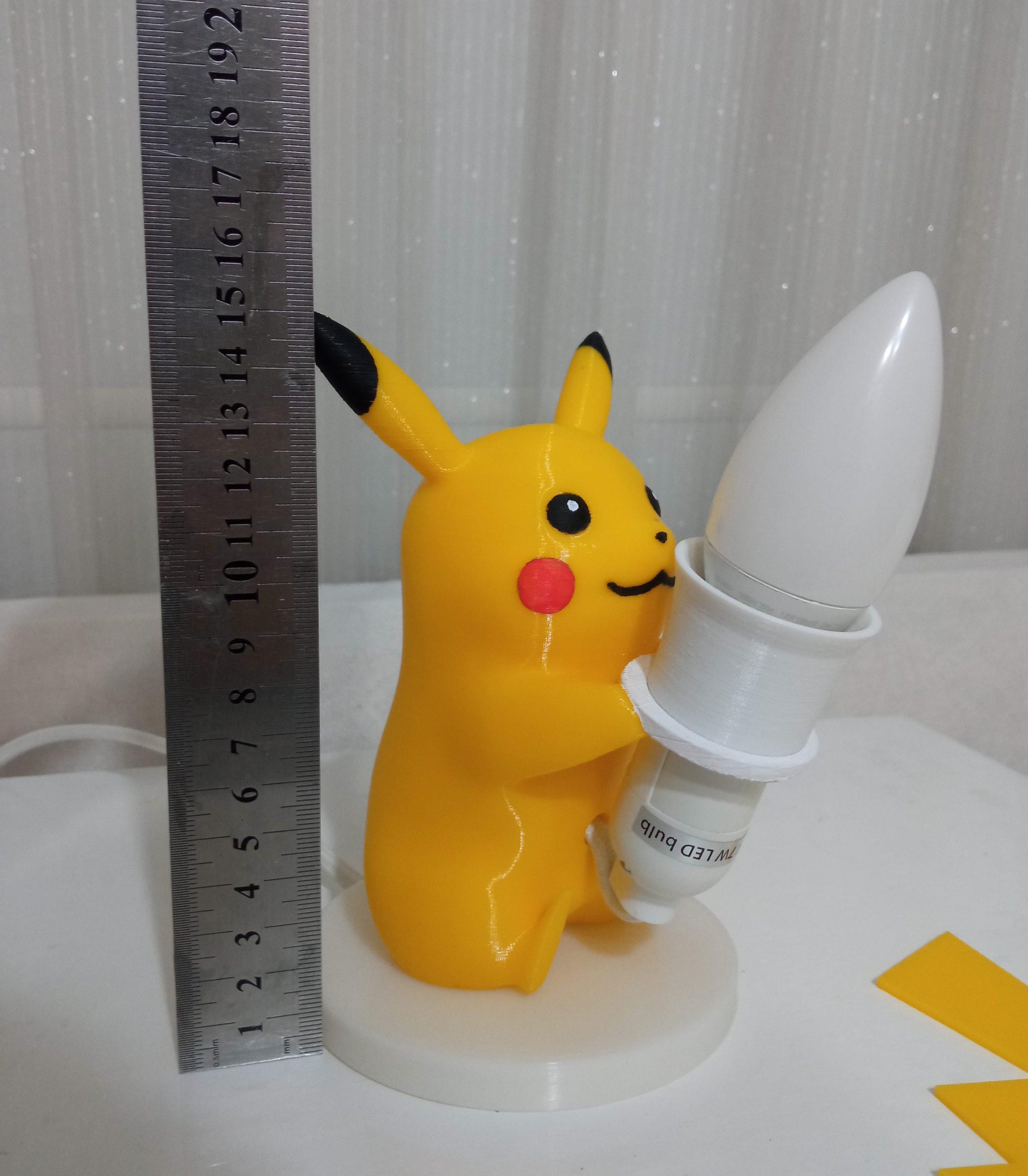 Pikachu Lamp Pokemon Pikachu Pikachu Night Light 3D Printed | Etsy