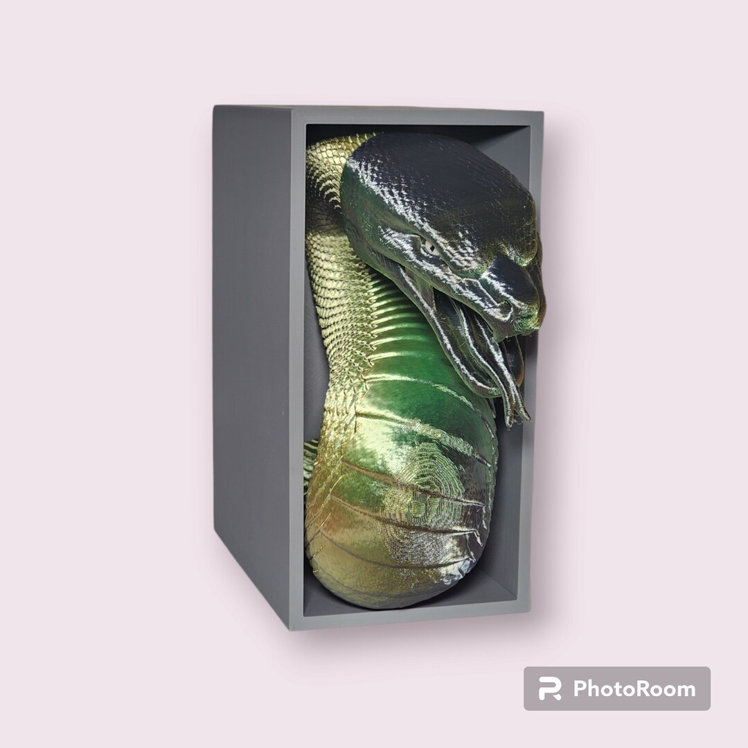 Emerging Serpent | 3d Snake Bookend | Bookend | 3D Printed | Snake ...