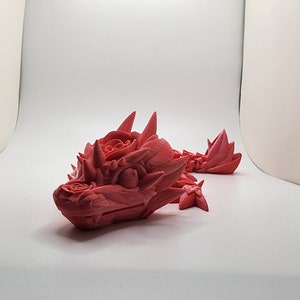 Rose Dragon Pink Dragon Cinderwing 3d Designs Approx 11 Inches Long - Etsy