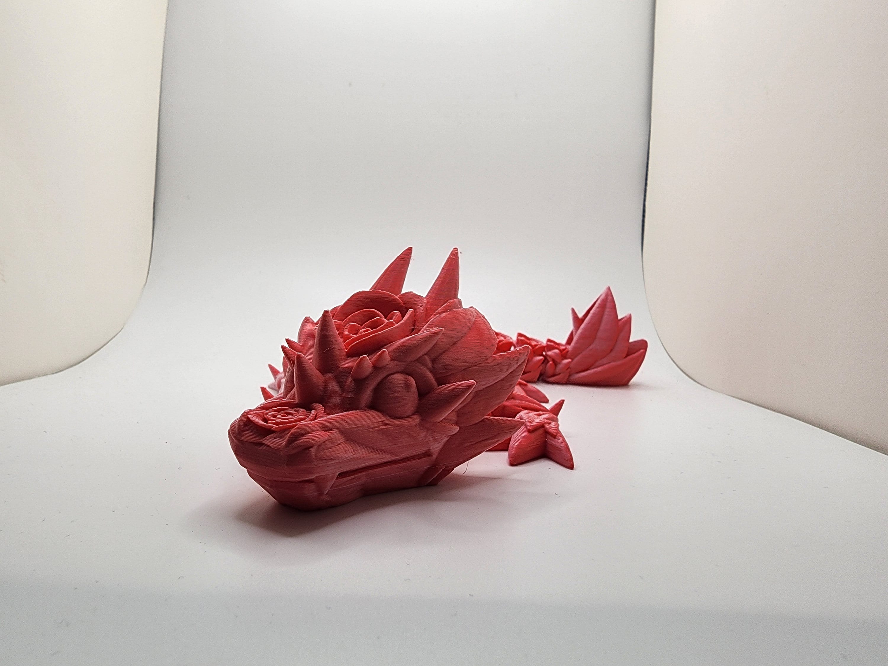 Rose Dragon Pink Dragon Cinderwing 3d Designs Approx 11 Inches Long - Etsy