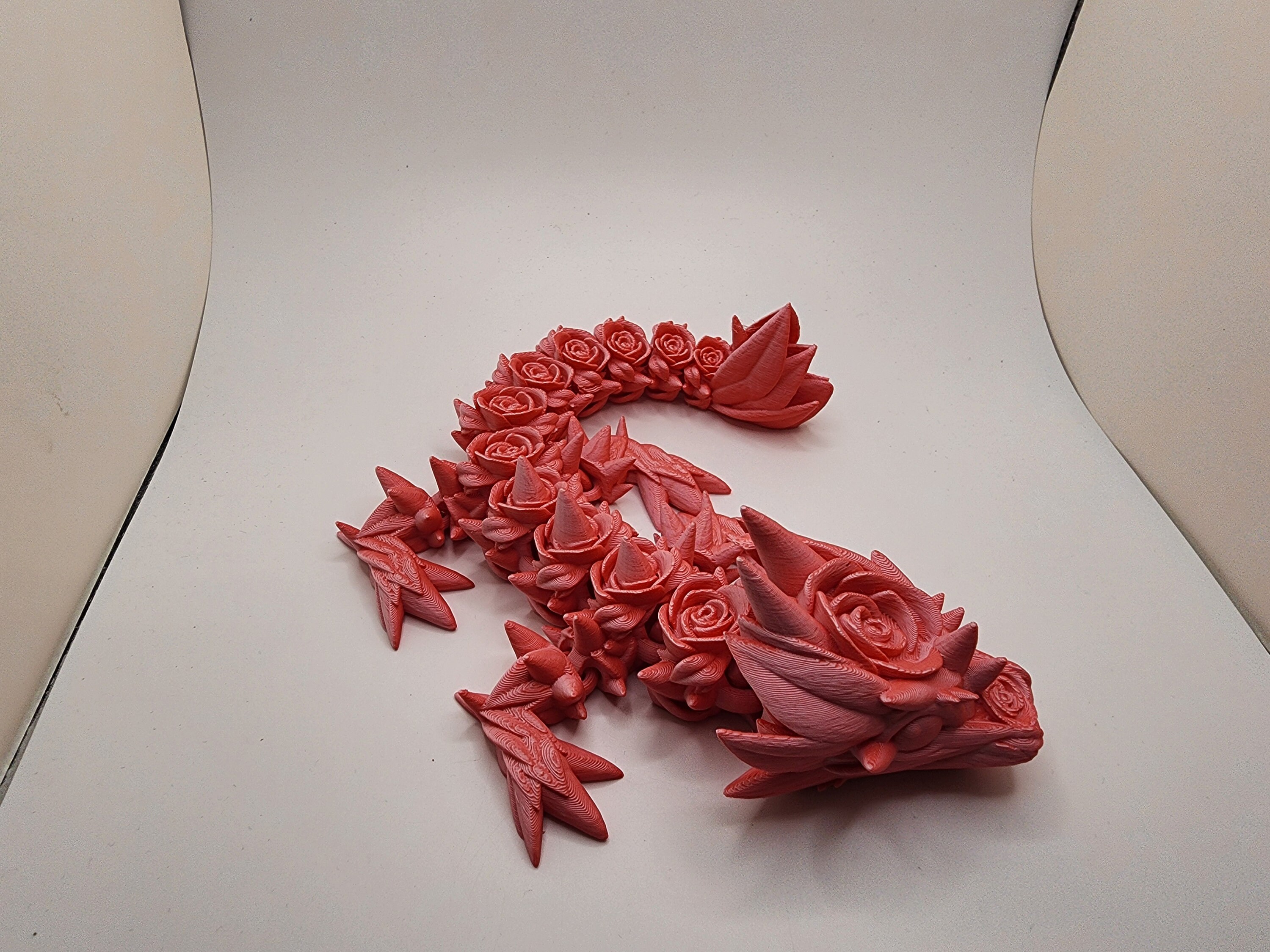 Rose Dragon Pink Dragon Cinderwing 3d Designs Approx 11 Inches Long - Etsy