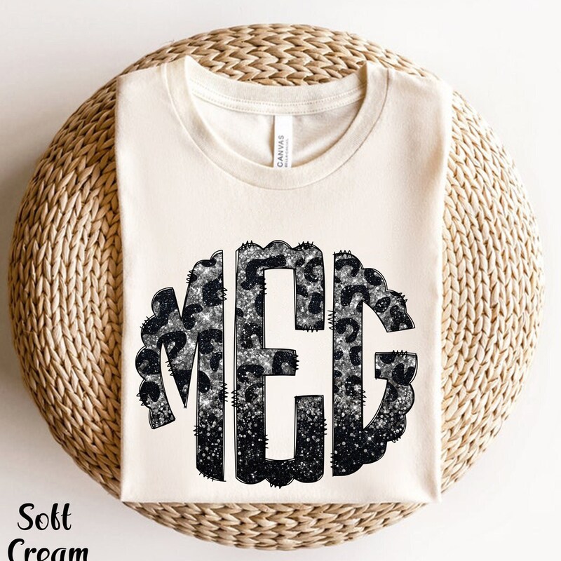 Monogram Tshirt - Etsy