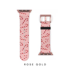 Candy Cane Christmas Apple Watch Band Women Apple Watch Band Series 11 ...