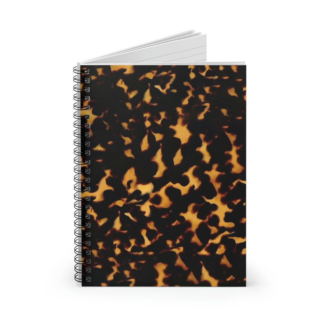 Tortoise Shell Spiral Notebook Daily Journal Gift for Her Notebook ...
