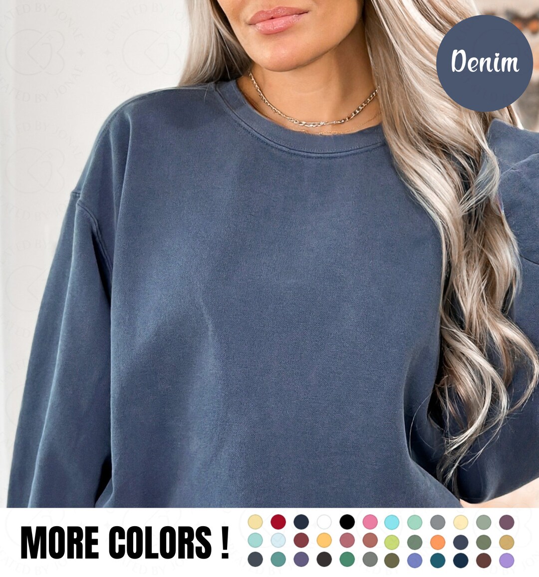 Blank Sweatshirt Blank Comfort Colors Sweatshirt Comfort Colors Sweater ...