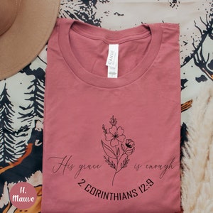 Christian Shirt Bible Verse Tee Christian Clothing Minimalist Christian ...