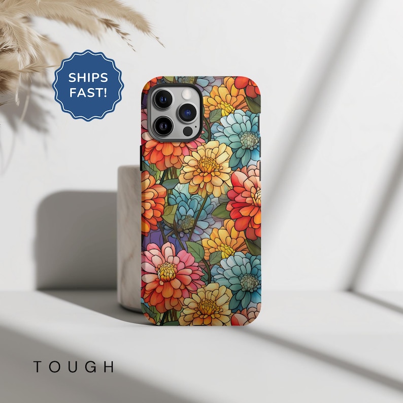 IPhone 17 Pro Case Stained Glass Flowers Phone Case Magsafe iPhone Case ...