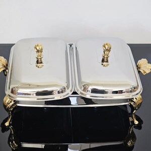 Elegant Dual-compartment Chafing Dish Set 2x1.9l: Perfect for Parties ...