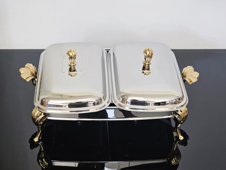 Elegant Dual-compartment Chafing Dish Set 2x1.9l: Perfect for Parties ...