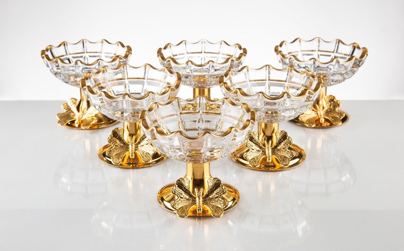 Wavy Glass Snack Bowls - 6 Piece Set - Etsy