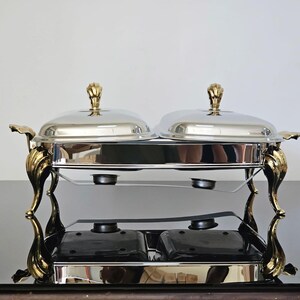 Elegant Dual-compartment Chafing Dish Set 2x1.9l: Perfect for Parties ...