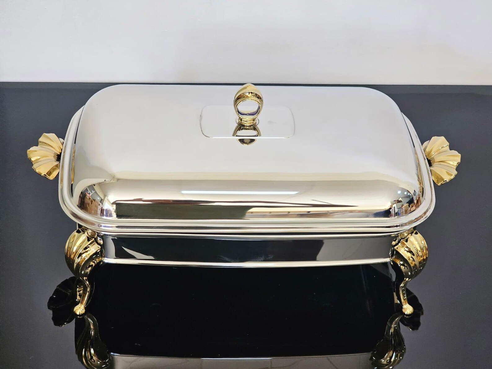 Rectangular Chafing Dish Set, Stainless Steel Buffet Server, Food ...