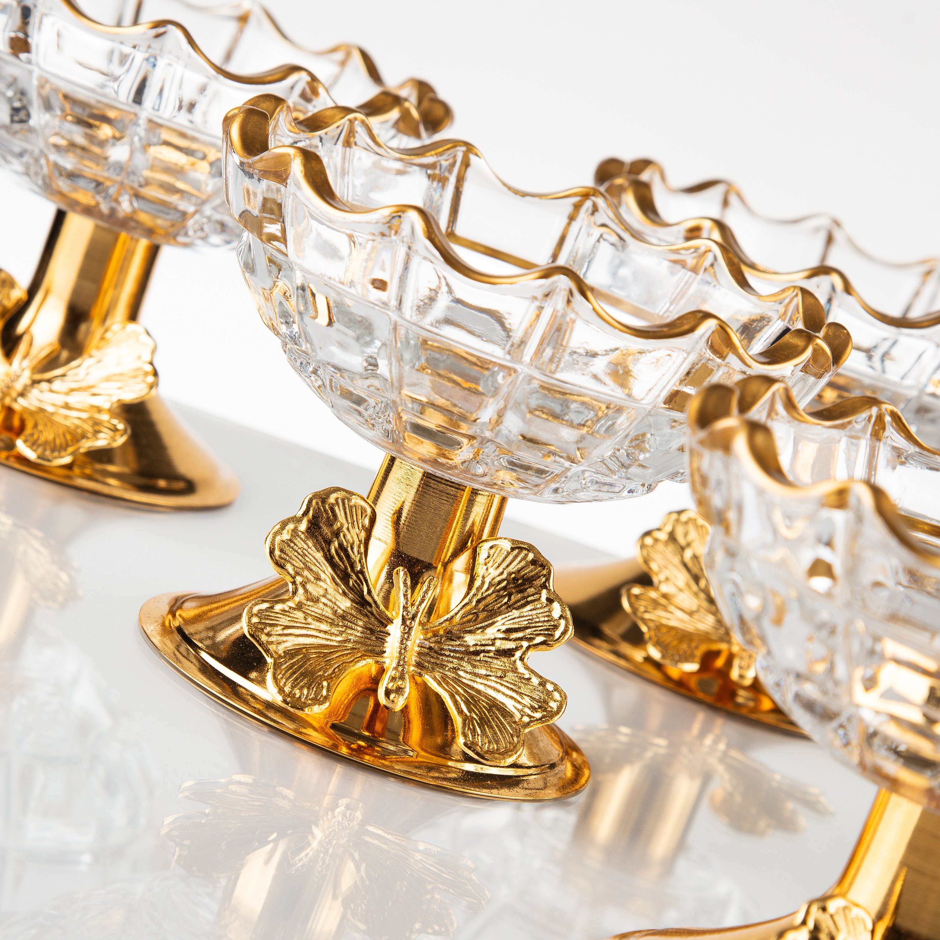 Wavy Glass Snack Bowls - 6 Piece Set - Etsy