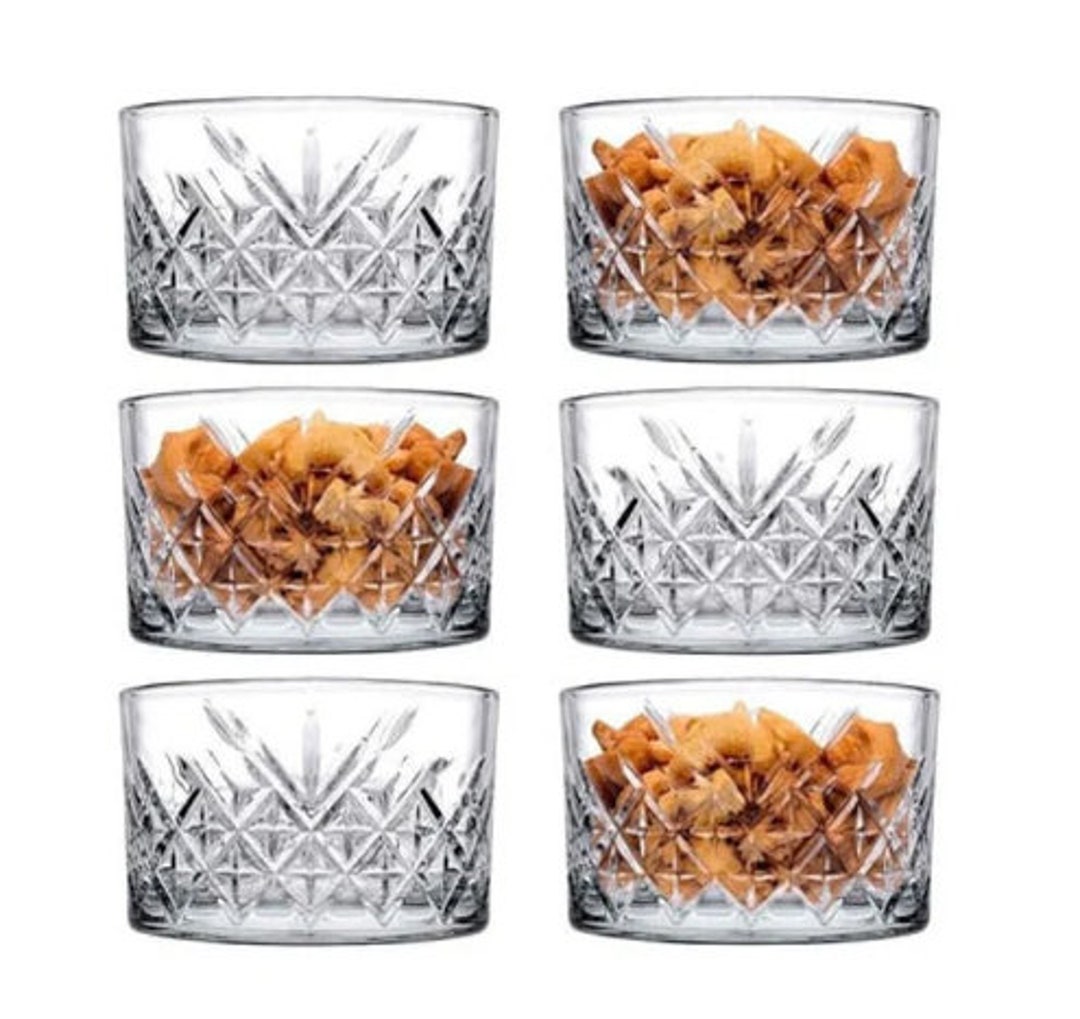 Crystal Cut Glass Snack Bowls, Elegant Serving Set, Perfect Gift for ...