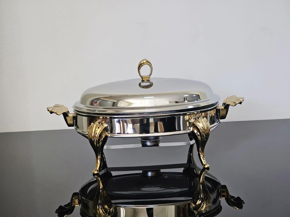 Elegant Oval Chafing Dish Set 3.4L - 2.6L - Perfect for Buffets ...