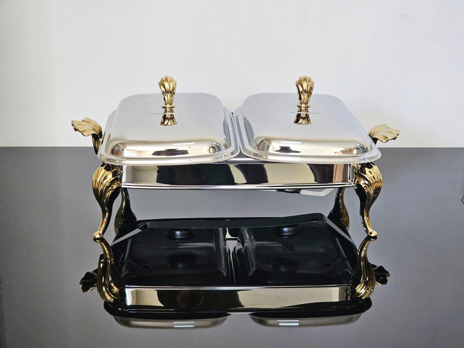 Elegant Dual-compartment Chafing Dish Set 2x1.9l: Perfect for Parties ...