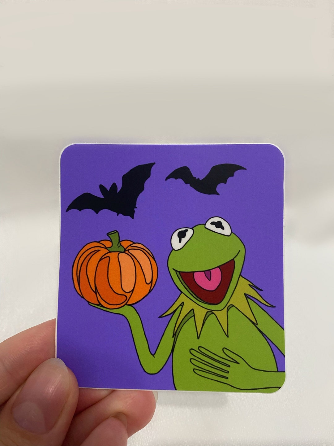 Kermit Halloween Sticker - Etsy