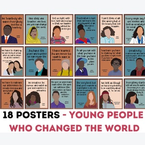 Remarkable Kids (set of 18) Printable Posters, Inspirational Quotes for ...