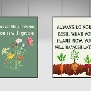 Planty (set of 8) Printable Posters, Plant Themed Classroom Decor ...