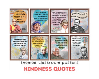 Kindness Posters - Classroom Decor - Etsy
