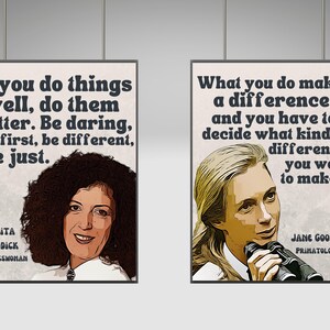 Retro Women in History (set of 8) Printable Posters, Motivational ...