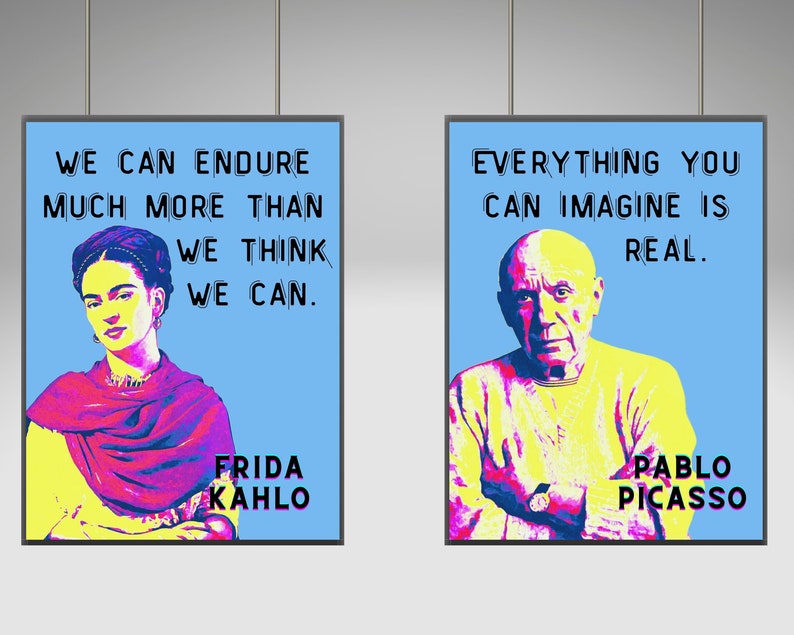 Famous Artists set of 8 Printables Art Classroom Decor Art - Etsy