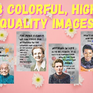 Famous Scientists Posters (set of 8) Printable, Science Classroom Decor ...