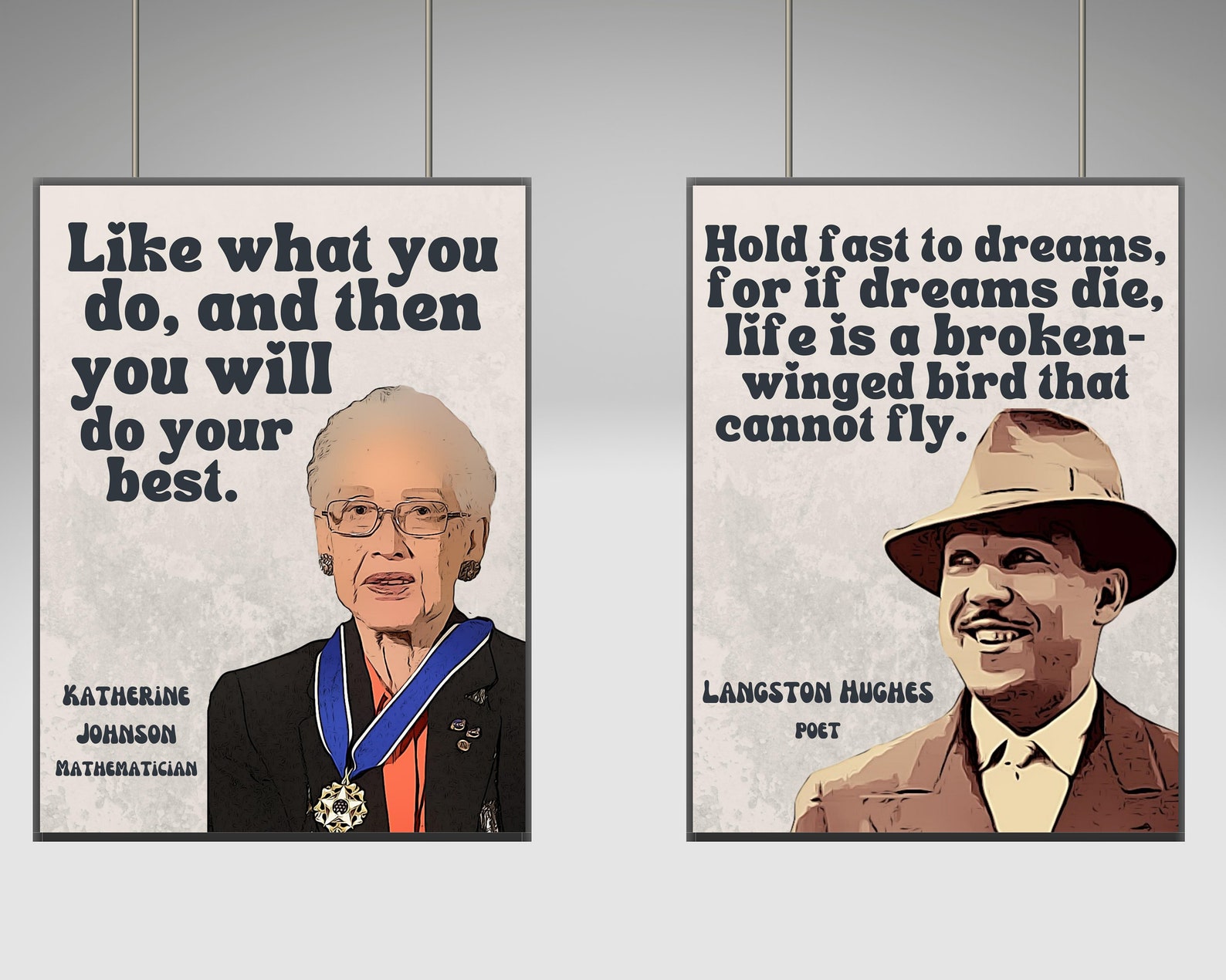 Retro Black Leaders in History set of 8 Printable Posters - Etsy