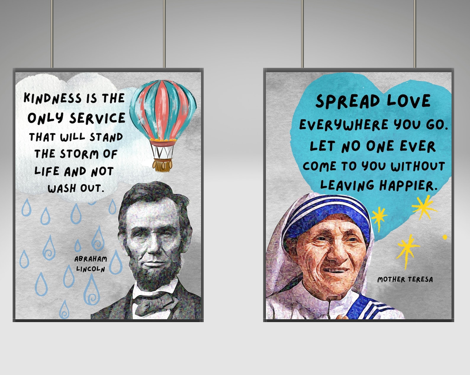 Kindness Matters (set of 8) Printable Posters, Inspirational Quotes ...