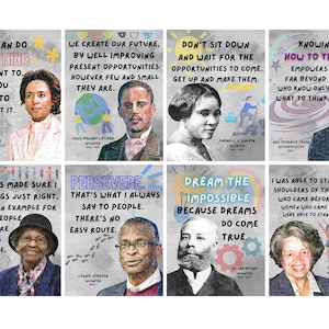 Famous Black Scientists/inventors (set of 8) Printable, Science ...