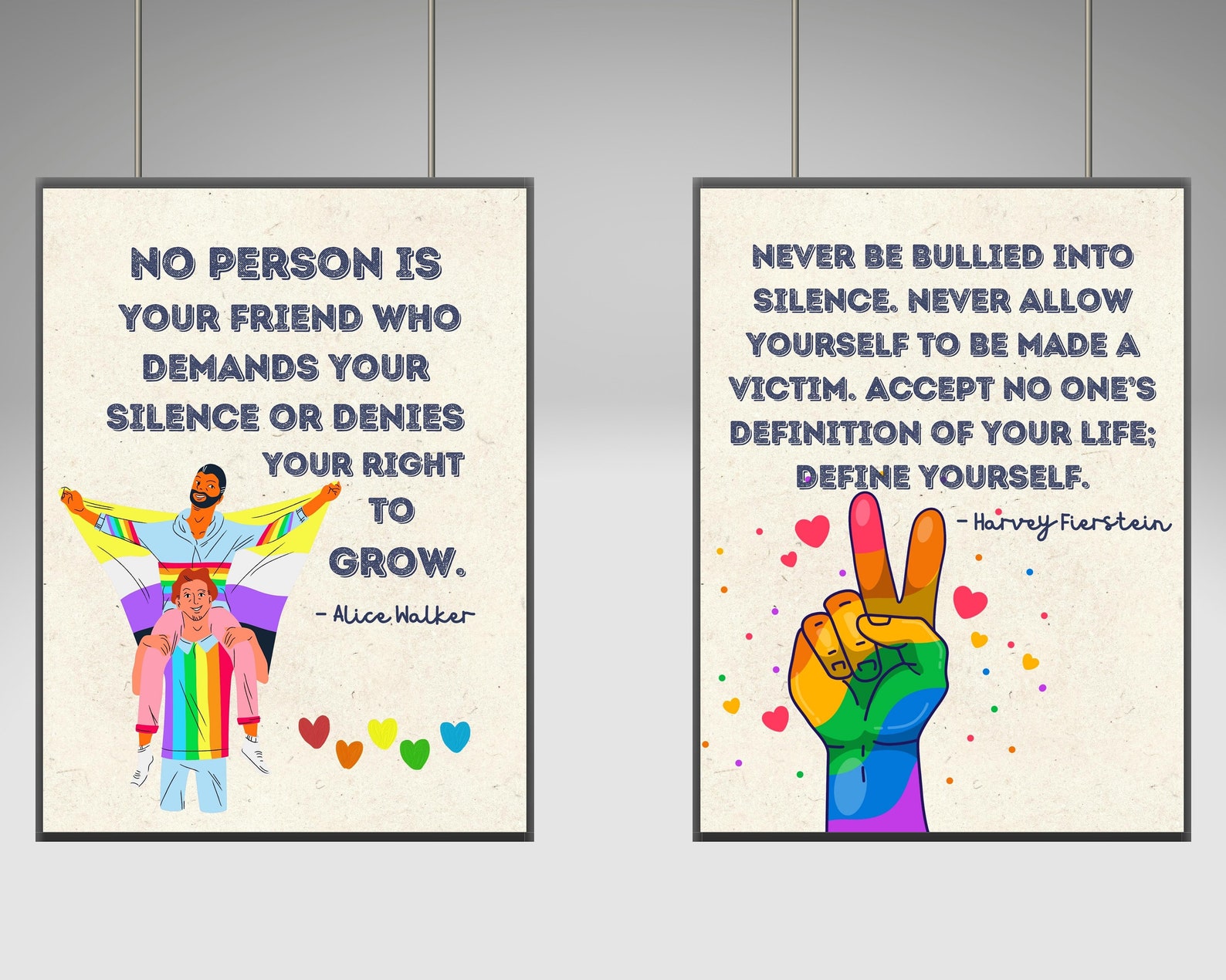 LGBTQ+ Quotes (set of 8) Printables, LGBT History Month Posters, Pride ...