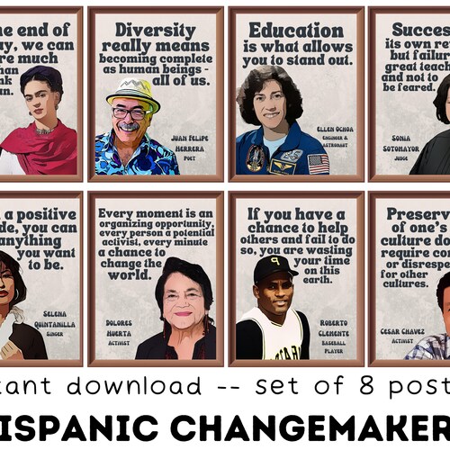 Retro Black Leaders in History set of 8 Printable Posters - Etsy