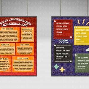 Arab American Heritage Month (set of 8) Printable Posters, NAAHM ...