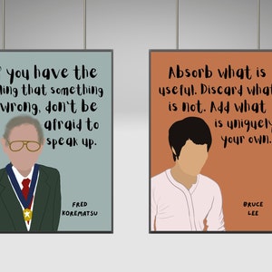 Boho Chic Asian Leaders in History set of 8 Printable Posters ...