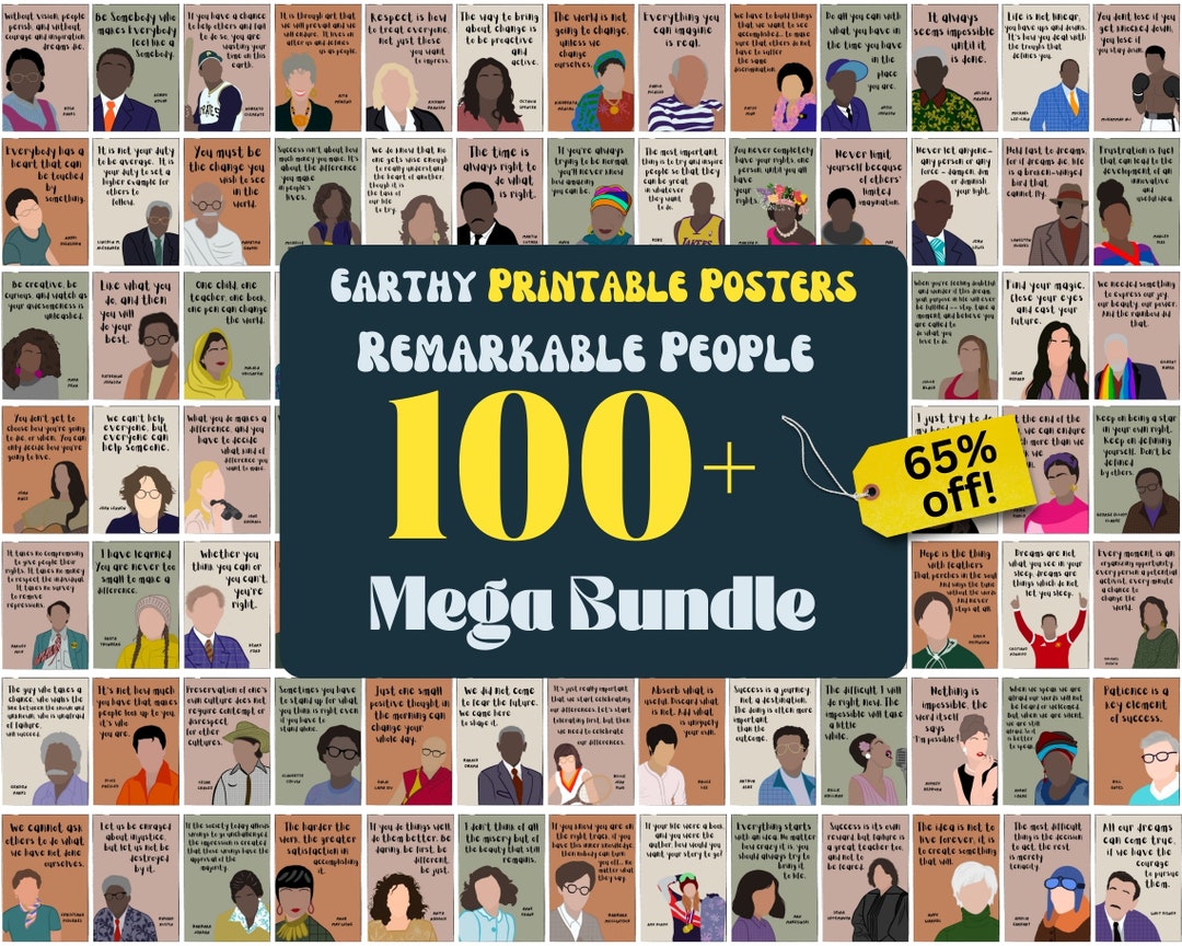 Bundle (set of 110) Printable Posters, Elementary School Middle School ...